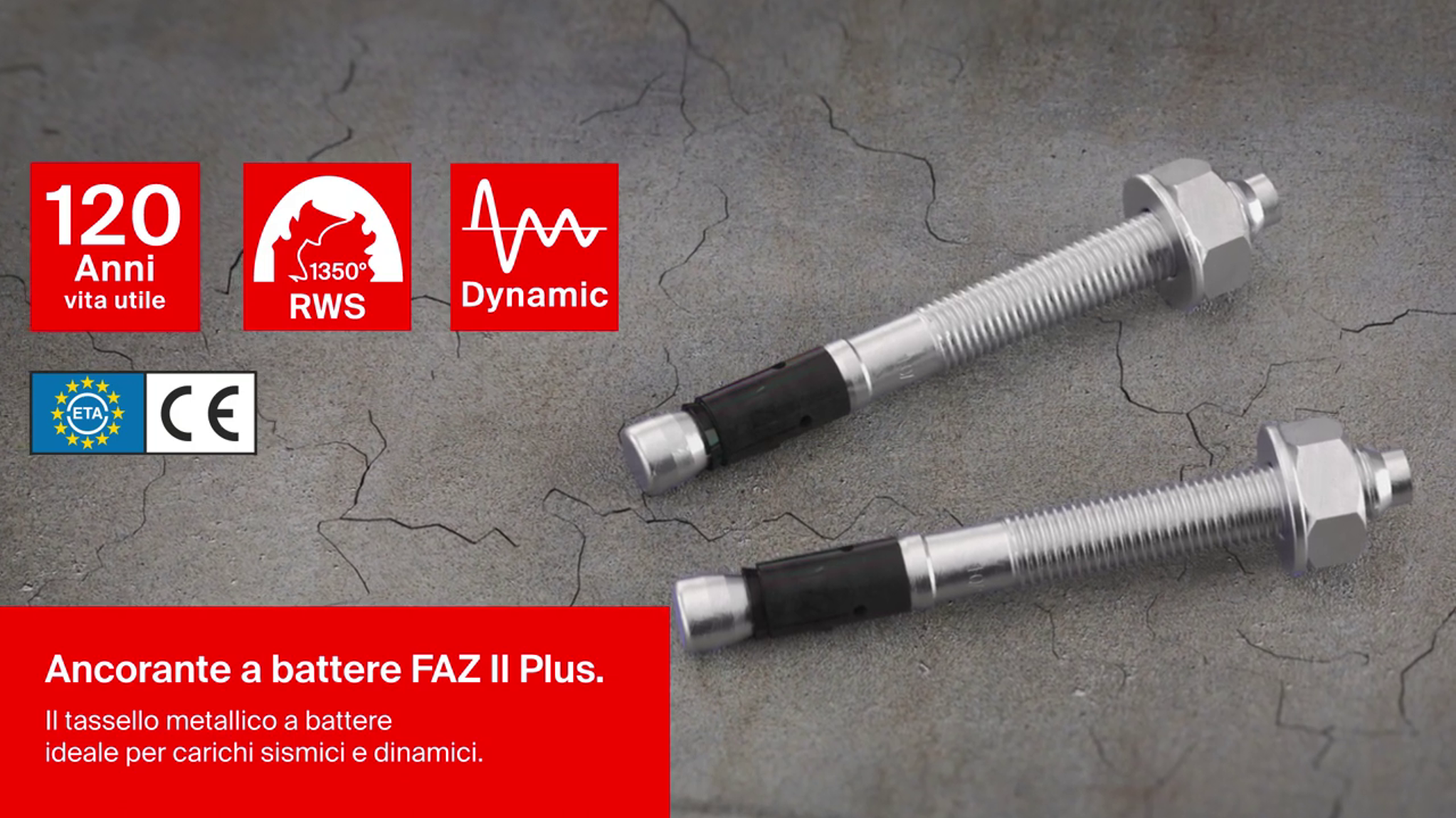 FAZ II Plus R ancorante con fascetta espandente in acciaio inossidabile - fischer